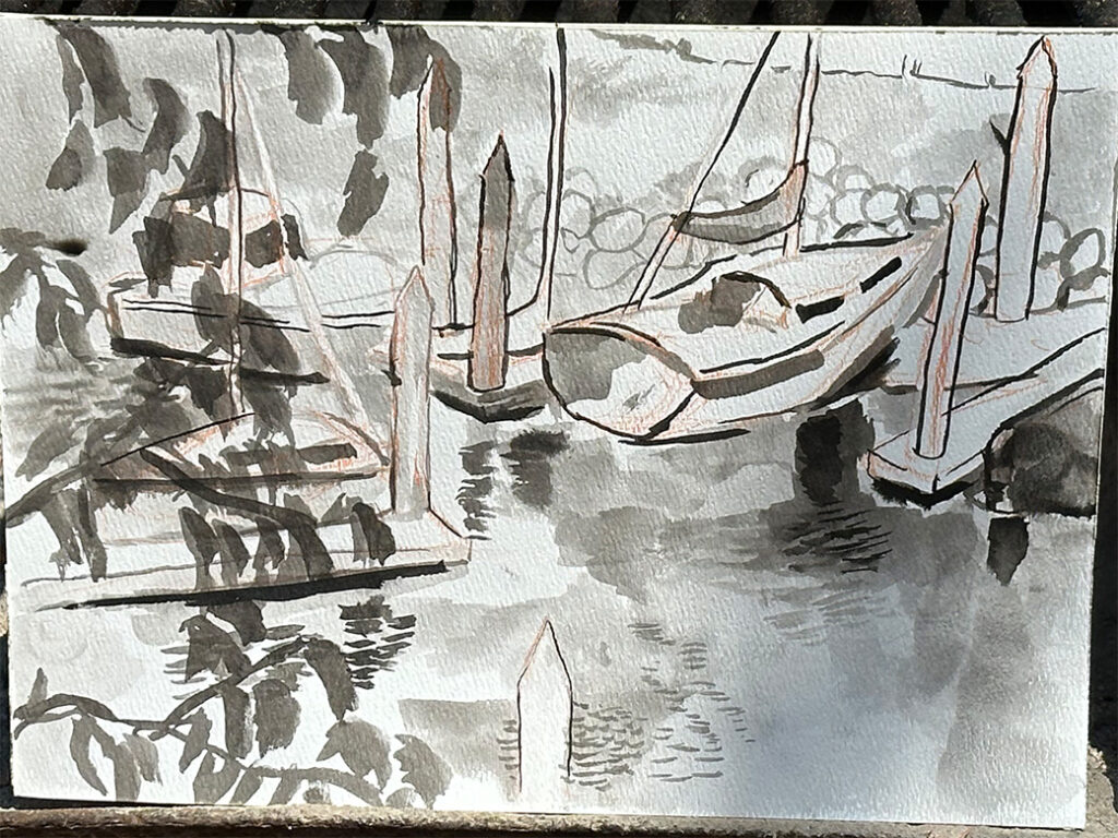 Creative Projects Of August: Knitting, Ink Painting Class And Pen Show ...